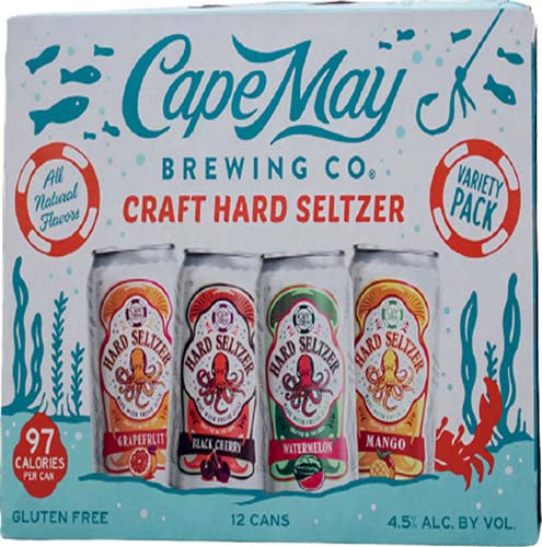 CAPE MAY SELTZERS VARIETY 12 PK – Liquor Cave