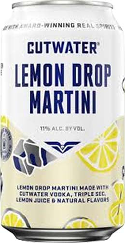CUTWATER LEMONDROP MARTINI 4PKCANS – Liquor Cave
